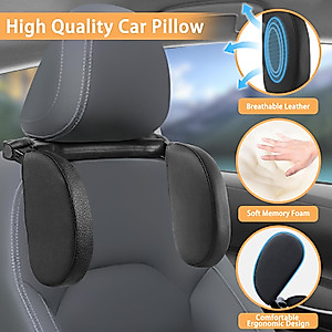 Car Pillow Car Headrest Pillow Car Neck Head Pillow U Shape Travel Headrest Car Travel Pillow Elders Kids Neck Head Support Car Sleeping Cushion Neck Head Rest Car Seat Pillow Road Pal Headrest