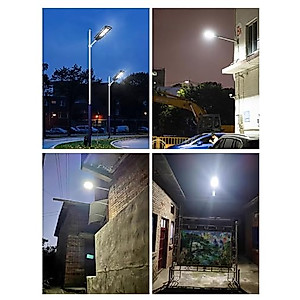 ZXXHNNAIH Solar Street Light IP65 Waterproof Street Solar Light,Multiple Lighting Modes Easy to Install for Front Door Backyard Garage