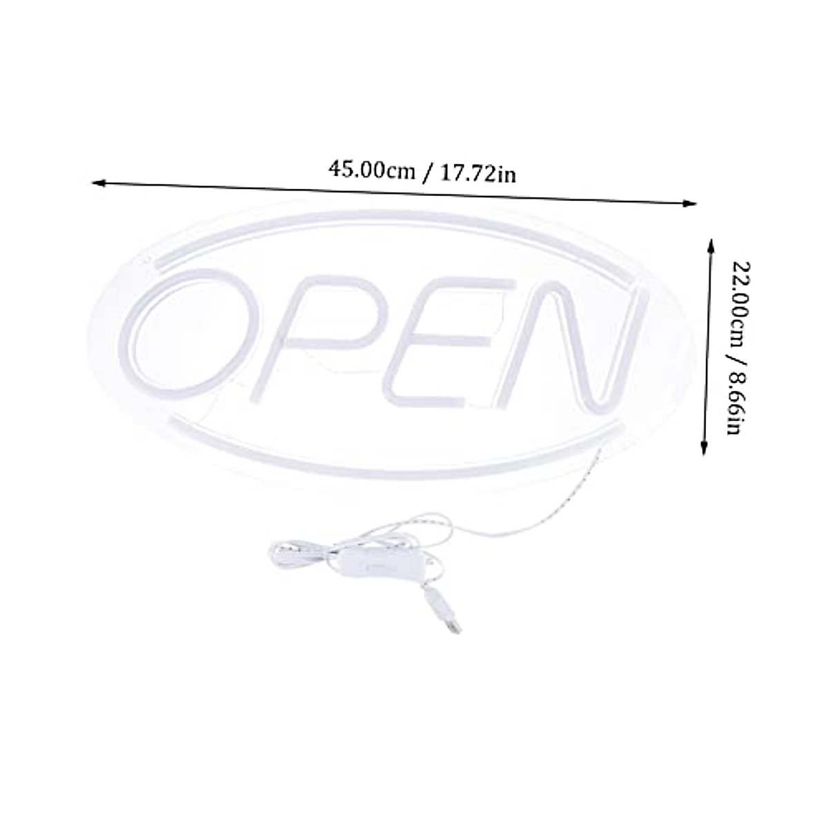 GARVALON opne ambient light business hours sign LED Neon Open Sign Bright LED Open Sign open signs for business large open signs Neon Open light outdoor decorate Acrylic office