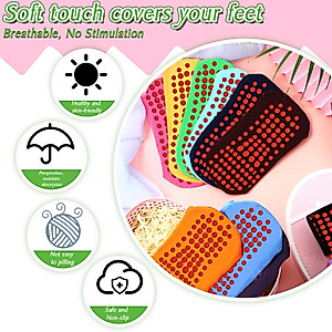 Geyoga 12 Pairs Non Slip Socks Women Yoga Socks with Grips Pilates Socks Hospital Anti Slip Gripper Ballet Fitness Socks(Bright Color)