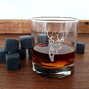 Deer Hunting Accessories for Men, Scotch Glasses Set, Bourbon Glasses, Whiskey Glasses for Women