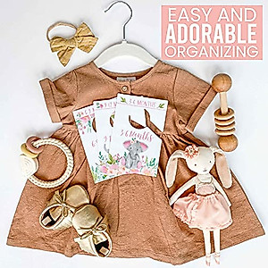 6 Baby Closet Size Dividers Baby Girl - Elephant Baby Closet Dividers By Month, Baby Closet Organizer For Nursery Organization, Baby Essentials For Newborn Essentials Baby Girl, Nursery Closet Divider