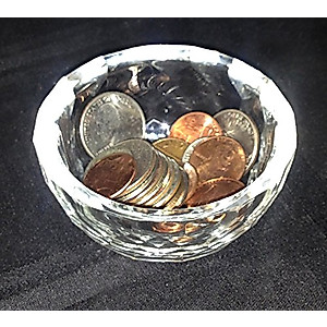 Amlong Crystal Clear Faceted Crystal Mini Bowl 3 Inch