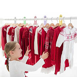 Colorful Closet Dividers Baby Boy Girl Clothing Rack Size Dividers with Sizes Newborn to 18-24 Months (8 Pieces)