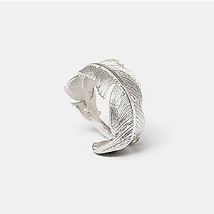 Helen de Lete Simple Style Original Feather From Heaven 925 Sterling Silver Open Ring