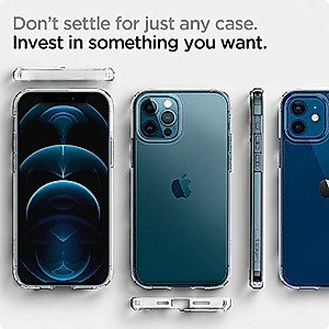 Spigen for iPhone 12 Pro Case, Ultra Hybrid Case for iPhone 12 & 12 Pro. - Crystal Clear