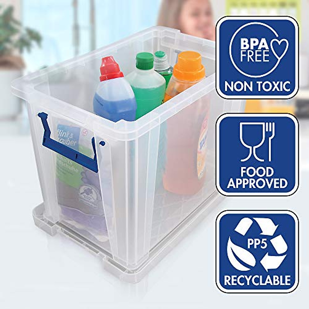 Bankers Box ProStore Plastic Storage Box Bonus Pack -2 x 10 Litre & 1 x 18.5 Litre