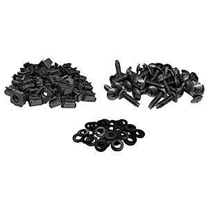 RackGold® 12-24 Cage Nut & Screws w/Washers 25-Pack USA Made