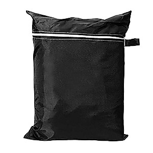 ConPus Outdoor Chair Cover Waterproof, Outdoor Patio Furniture Covers Stacked Chairs 210D, Lounge Chair Covers Outdoor Stack Chairs for All Weather Protection, Black, 25" L x 25" W x 47”H