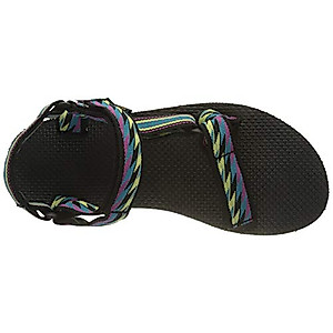 Teva Women's Ankle Strap Wedge Sandal, Bolt Retro, us:11