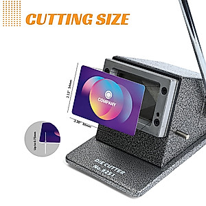 Manual ID Card Corner Cutter, Heavy Duty Business Card Punch, Access Card Die Cutter, Paper PVC Round Corner Cutter for 86x54mm Office Cards Home Photos
