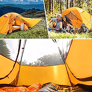 Bessport Camping Tent 2-Person Lightweight Backpacking Tent Waterproof Two Doors Easy Setup Tent for Outdoor, Hiking