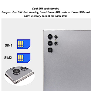 Yoidesu 4G LTE Tablet, 10.1 Inch Android 11 Tablet, 8GB ROM 128GB ROM, 8800mAh Battery, 3200x1440 IPS HD Touchscreen 8MP+13MP Camera, Bluetooth,WiFi (Gray)