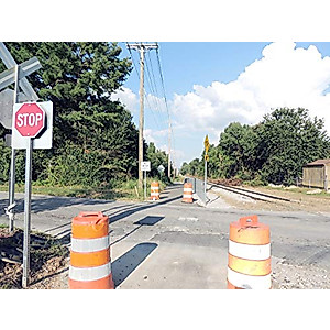 Enjoyist Stop Sign Street Slow Warning Reflective Signs 12"x 12" 40 Mil Rust Free Aluminum Sign, UV Protected and Weatherproof