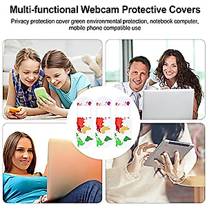 SOLUSTRE 3pcs Camera Cover Laptop Camera Cover Sliding Webcam Cover Webcam Cover Slide Slide, Map Pattern