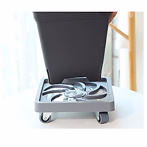 Plant Caddie with Wheels and Water Storage Tray, 11.8" Rolling Plant Stand, 4-Wheeled Plant Roller, Lockable Casters, Heavy Duty Plant Caddy for Large Indoor and Outdoor Planters