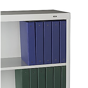 Tennsco Corporation B-30BK Welded Bookcase, 34-1/2" Width x 30" Height x 13" Length, 2 Shelves, Black