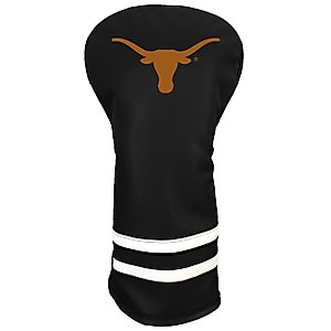 Team Golf NCAA Texas Vintage Driver Headcover - Printed Team Golf NCAA Vintage Driver Golf Club Headcover, Form Fitting Design, Retro Design with Fleece Lining for Extra Club Protection