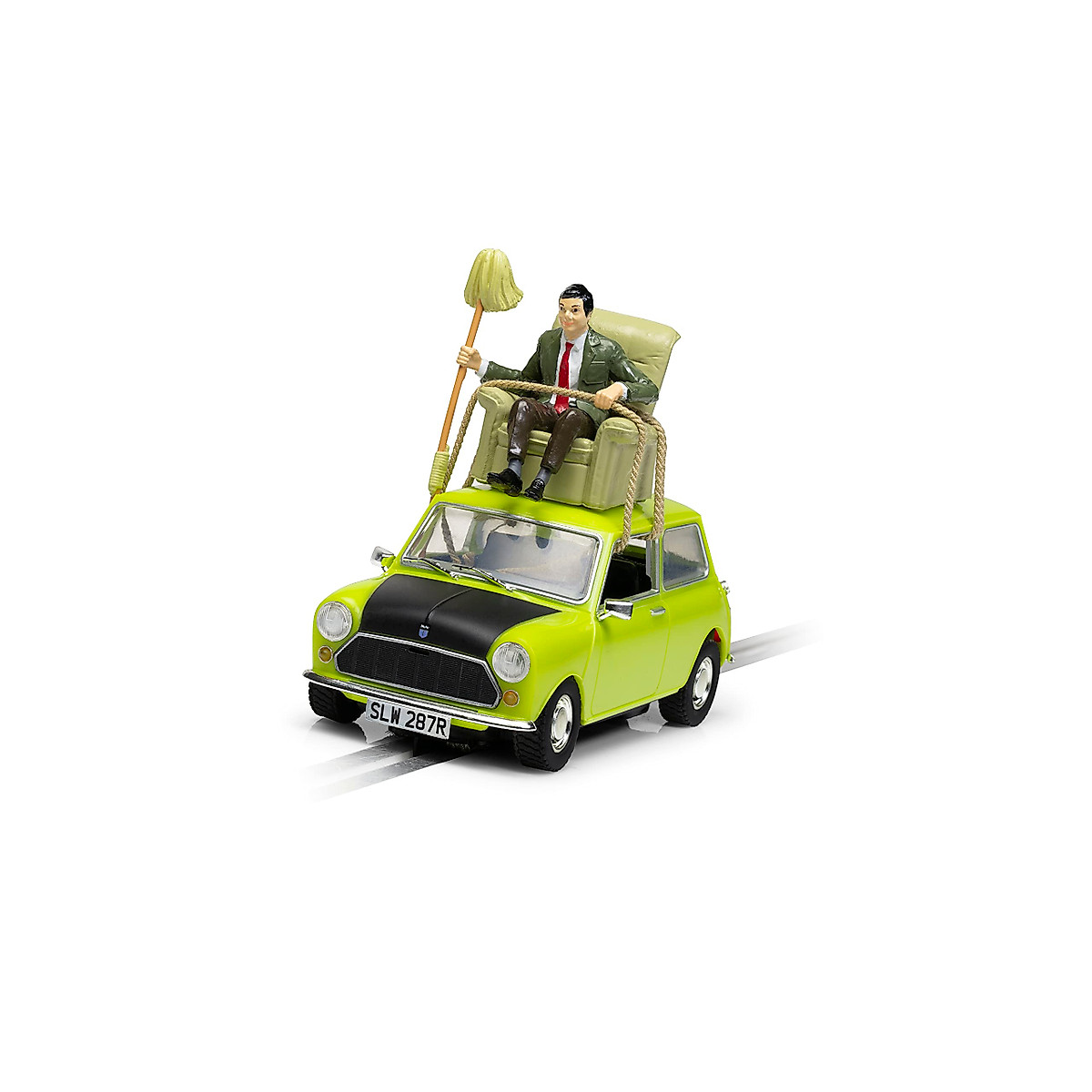 Scalextric Mr. Bean's Do-It-Yourself Mini Cooper 1:32 Slot Race Car C4334