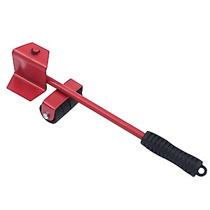 Furniture Dolly with Casters Triangle Iron Mover Heavy Moving Tool with Universal Wheel Portable Mover with Crowbar Three Wheel Mover Dolly for Furniture Heavy Objects