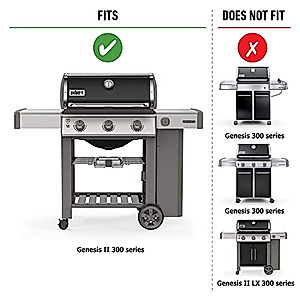 Onlyfire Stainless Steel Flavorizer Bars for Weber Genesis II 300 Series Gas Grill (Front-mounted Control Panel)