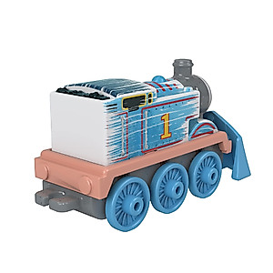 Thomas & Friends Fisher Price Snow Thomas Push-Along Toy Train for Kids Ages 3 and Up