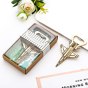 3-Piece Antique, Jet, and Passenger Airplane Bottle Opener Set for Aviation Enthusiasts Gifts for Pilot Airplane Decor Gift for Veteran Beer Bottle Openers in Gift Box