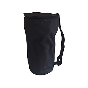 JIVE Djembe Drum Doumbek Darbuka Drum With Fiberskin Synthetic Head Bongo Congo African Solid Wood Drum Professional Quality/Sound 16" High - Includes Drum Bag