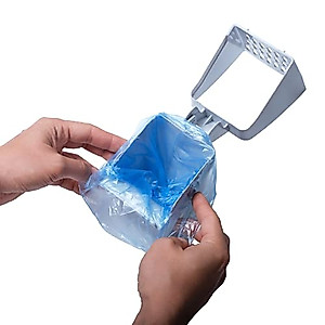 PURRFECT POUCH Cat Litter Shovel | Built-in Cat Litter Scooper with Holder | Scoop and Bag at the Same Time | Includes 1 Roll of Waste Bags