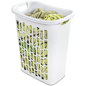 CR-FUSE 2 Pcs Of Mainstays Rectangular Open Laundry Hamper, White (2-Pack)