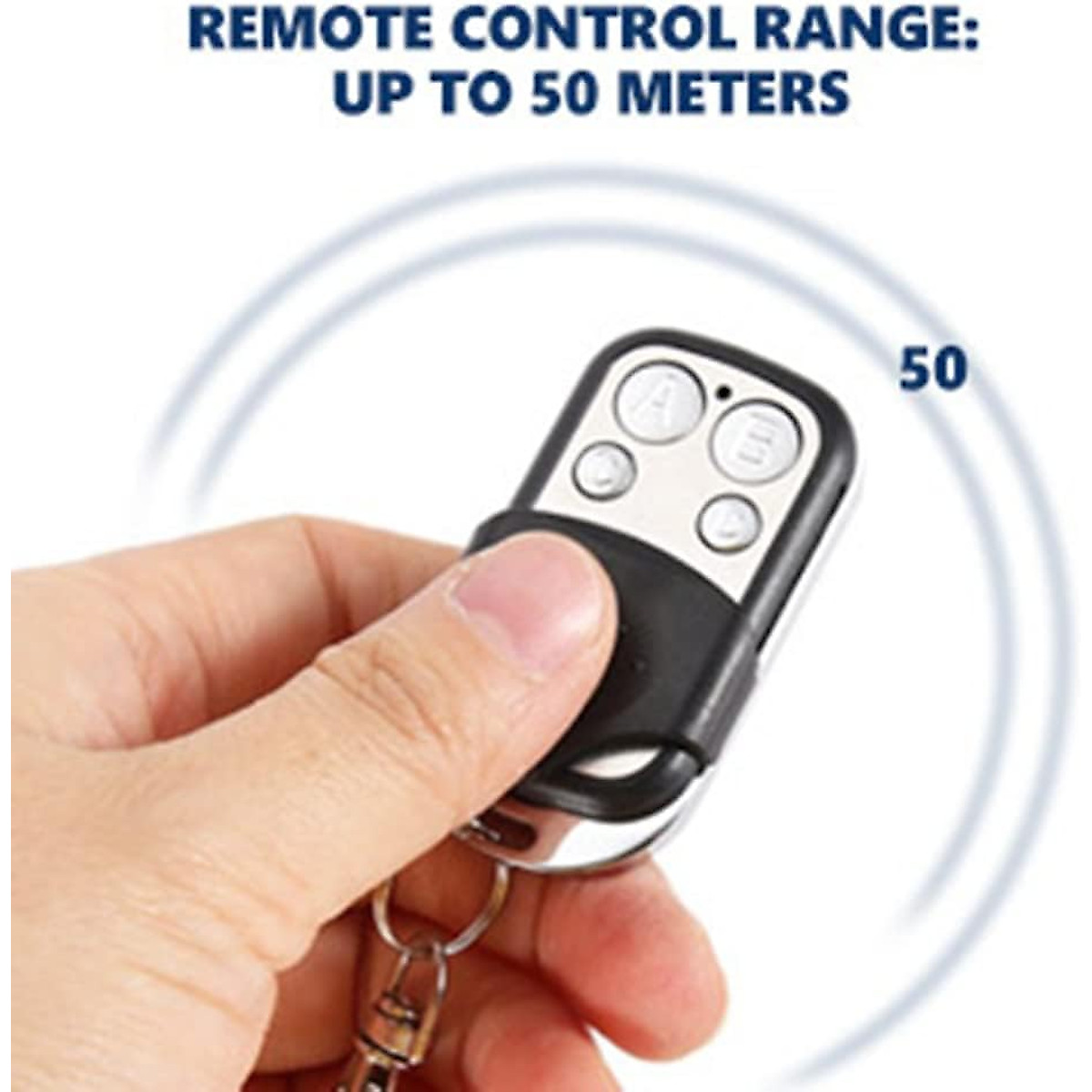 Cloning Remote Control Keychain, Replacement Garage Door Electric Gate, Duplicates and Replaces Original Factory Remote Controls for Vehicle Central Locking Systems (KSTCP*2)