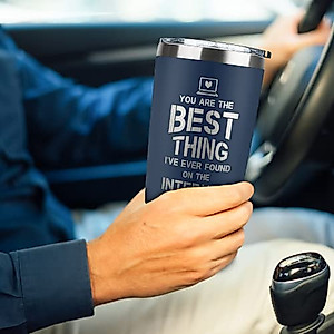 SUCHAGIFT Gifts For Him, Boyfriend, Husband - Boyfriend Gifts, Husband Gifts - Anniversary For Him - Boyfriend, Husband Birthday Gift - Romantic Gifts, I Love You Gifts for Him - 20 Oz Tumbler