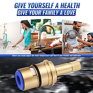 Faucet Cartridge Replacement for Danze DA507072W, Kitchen Faucet Stem Replacement Parts Round Ceramic Disc Cartridge (DA507072W)