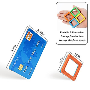 nicknack Mini Magnetic Blocks Toys Magnetic Tiles Building Blocks for Kids Baby and Toddler Gift Magnet Stacking Block Toys, 116pcs