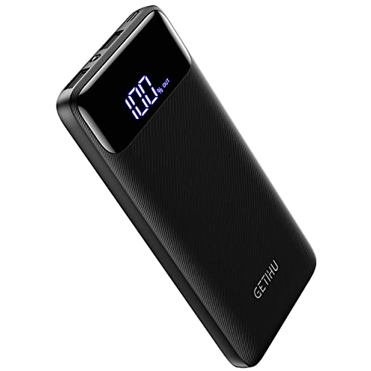 GETIHU Portable Charger, 3A High Speed 10000mAh LED Display USB C Power Bank, Tri-outputs Battery Pack with Flashlight Compatible with iPhone 14 13 12 11 Pro Samsung S22 Google LG iPad [2023 Upgraded]