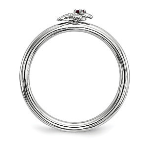 Solid 925 Sterling Silver Stackable Set of 3 Sapphire Blue September Gemstone, Ruby, Emerald Green May Gemstone Engagement Rings Size 7