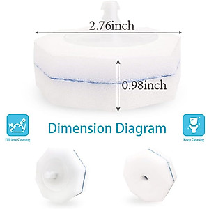 40PCS Disposable Toilet Bowl Brush Compatible with Clorox Wand Refills