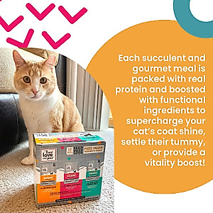 I and love and you Feed Meow Variety Pack - Salmon, Chicken, Tuna - Grain Free, Shredded, No Fillers 3oz Pack of 12
