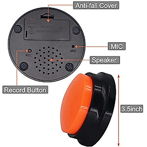 Recordable Dog Buttons 8 Color, Dog Buttons for Communication, Training Your Dog/Cat to Talk, Talking Pet Buttons, Dog Training Set, 30 Second Record & Clear Playback, Gift for Dogs/Cats