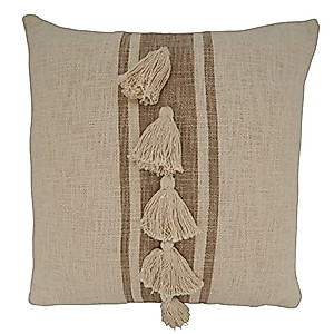 Striped Tassel Pillow