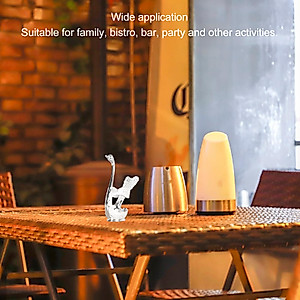 Swan Base Holder Silver Metal Coffee Dessert Spoon Set Swan Teaspoon Dinnerware Set with 6 Spoons, Swan Spoon Organizer for Coffee Fruit Desserts