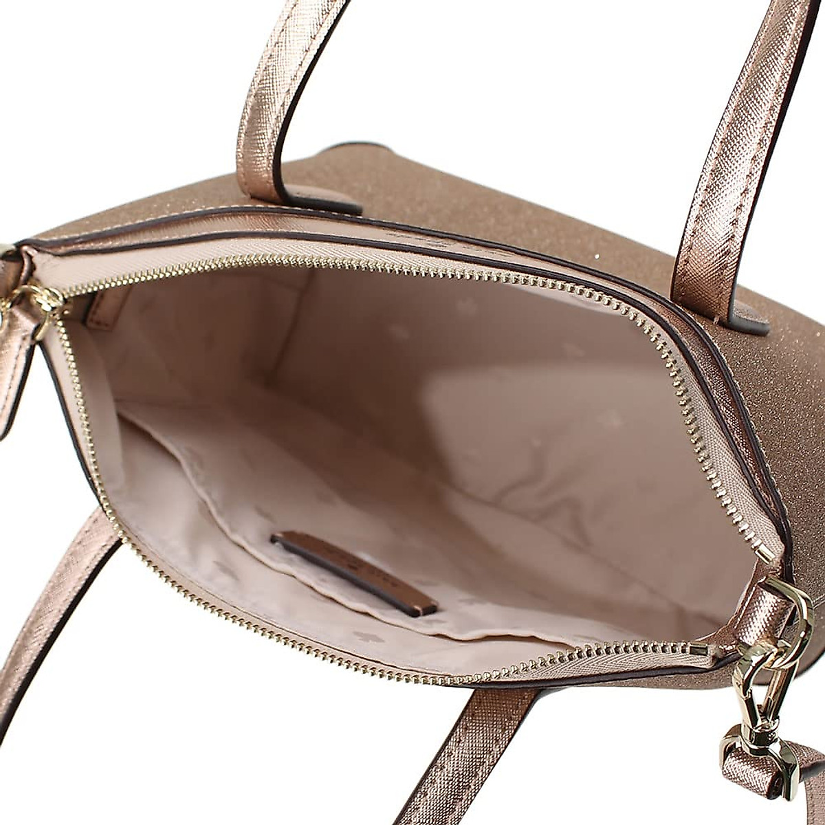 kate spade purse handbag crossbody Shimmy glitter (Rose gold)