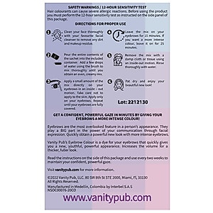 Vanity Pub Eyebrow Color Kit Dark Brown