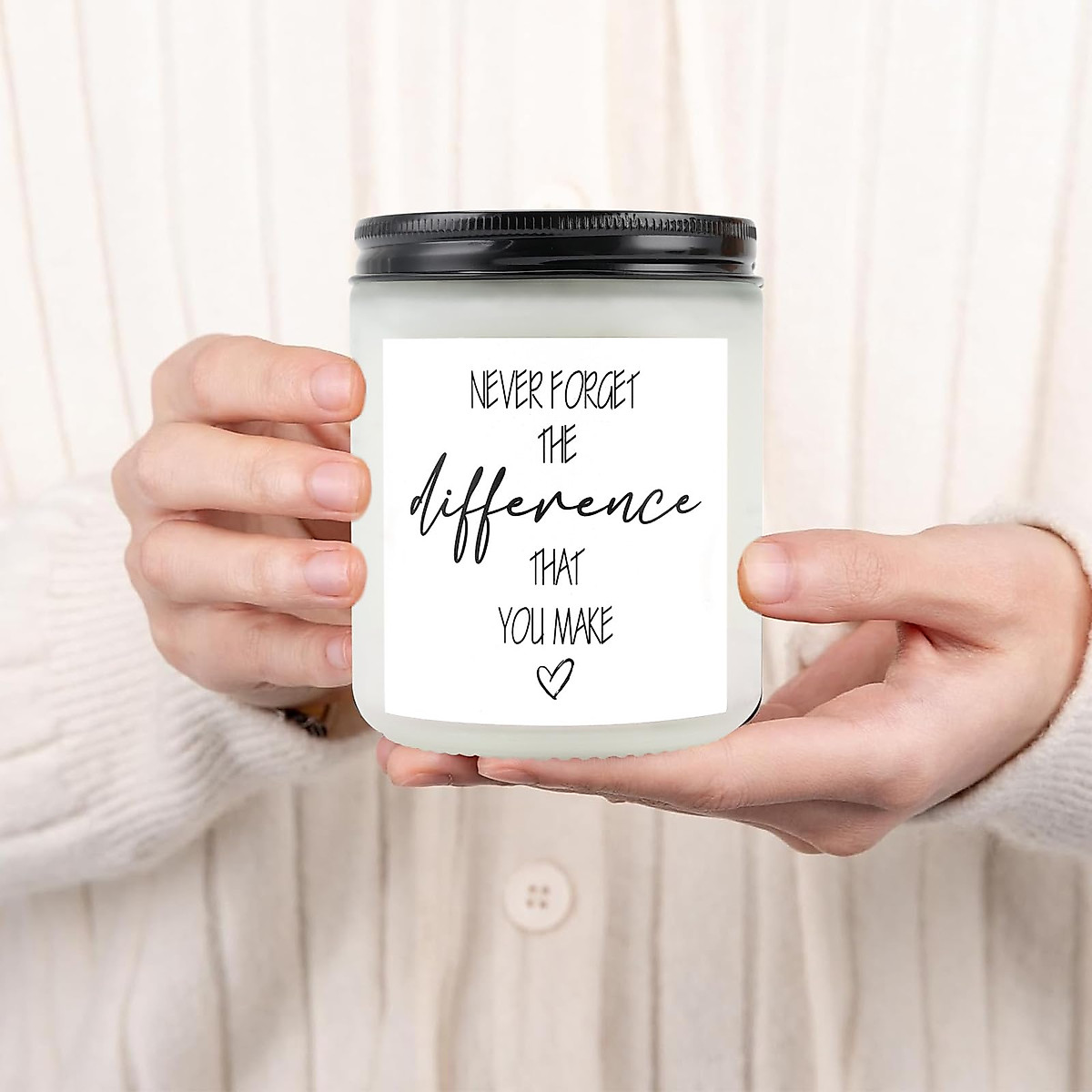 Thank You Gifts for Women, Appreciation Gifts for Teacher, Coworker, Boss, Nurse, Employee, Chaos Coordinator, Funny Farewell & Retirement Gift Ideas - Personalized Lavender Soy Wax Candle (7oz)