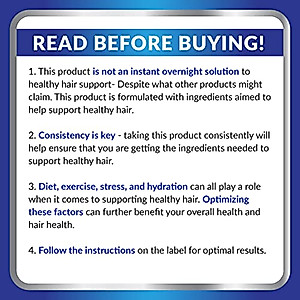 DHT Blocker Hair Growth Support Supplement - Supports Healthy Hair Growth, Healthy Thick Strong Hair - Saw Palmetto + Hair Vitamins for Women & Men - May Support Healthy DHT Levels - Low Loss Capsules