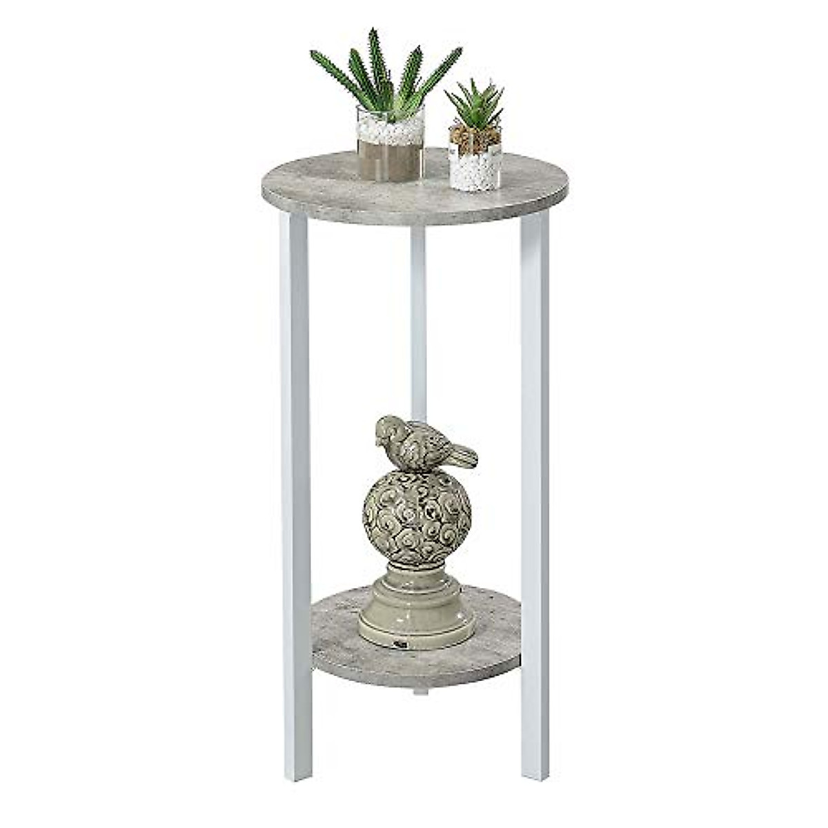 Convenience Concepts Graystone 31" Plant Stand, Faux Birch / White