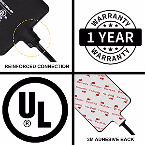 Pangea Reptile Heat Mat (Medium, 6x8, 10-20 gal), Black (UTH6x8)