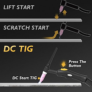 TOOLIOM 200A TIG Welder High Frequency TIG 110V/220V Dual Voltage TIG/Stick/Arc 2 in 1 IGBT Digital Inverter Welder TIG Welding Machine