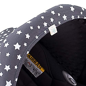 JYOKO Kids Universal Hood Canopy for Baby Carriers and Group 0 car seat (Winter Sky)