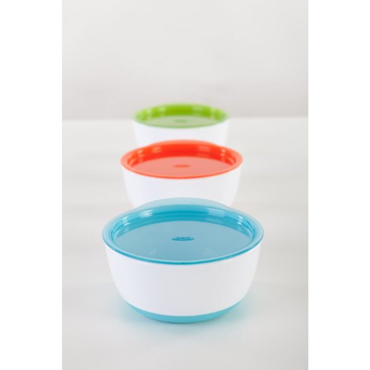 OXO Tot Small & Large Bowl Set with Snap On Lids - Green